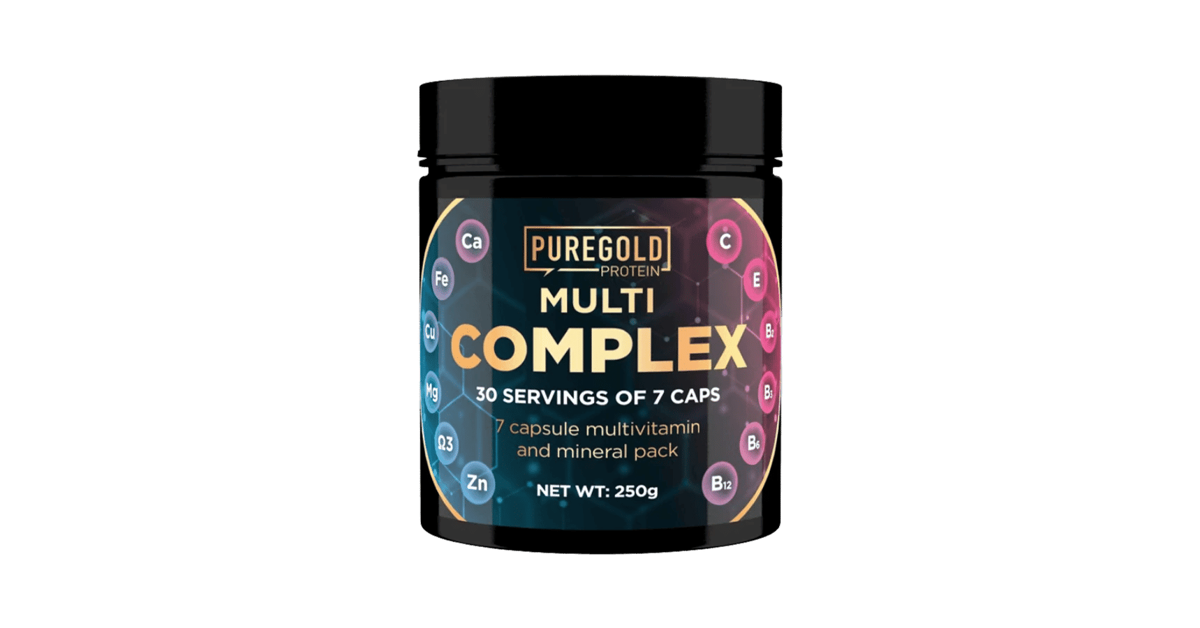 Multi Complex vitamin, ásványi anyag, nyomelem - 30 pack - PureGold - 6 ...