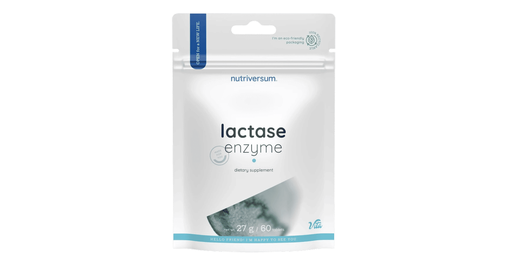 Enzým laktáza - 60 tabliet - Nutriversum - 7.10EUR