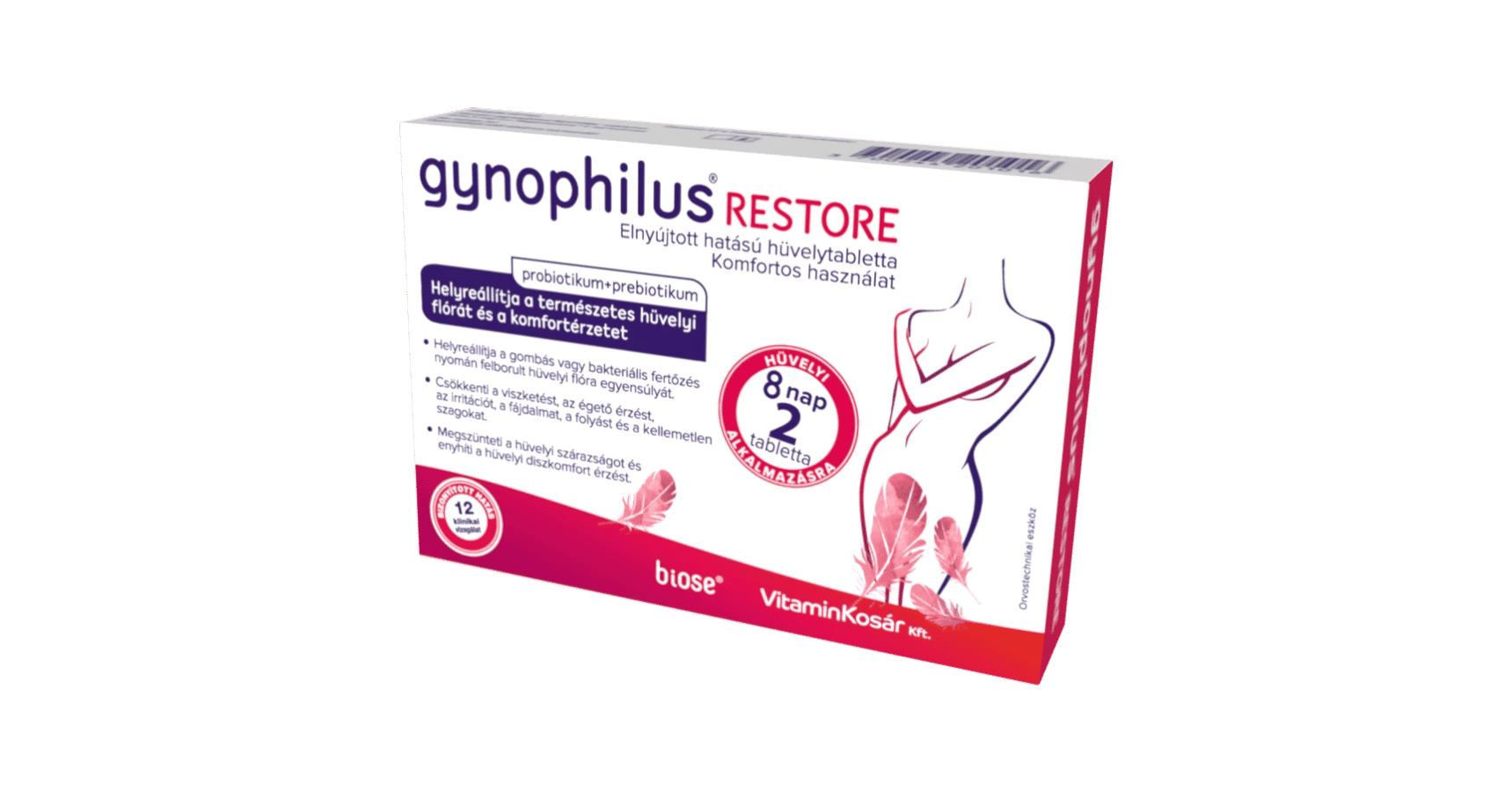 GynOphilus RESTORE (2 ks vaginálnych tabliet) - 13.82EUR
